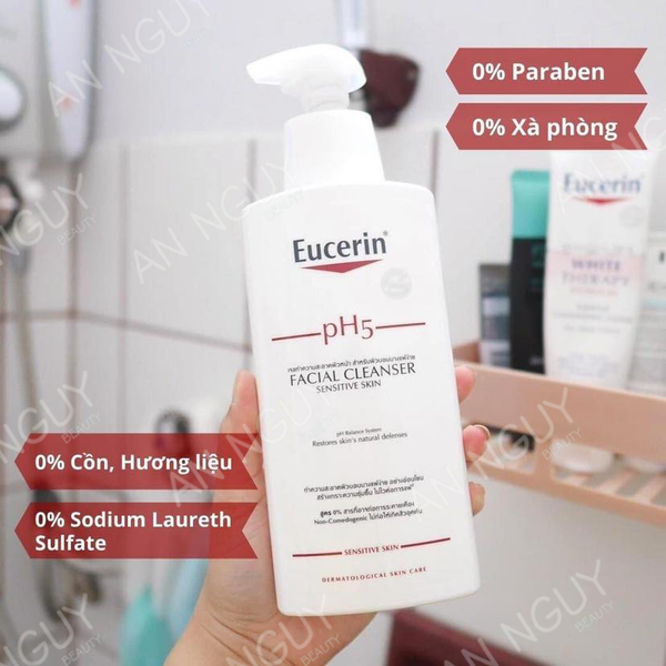 Sữa Rửa Mặt Eucerin PH5 Facial Cleanser Dành Cho Da Nhạy Cảm 400mlSữa ...