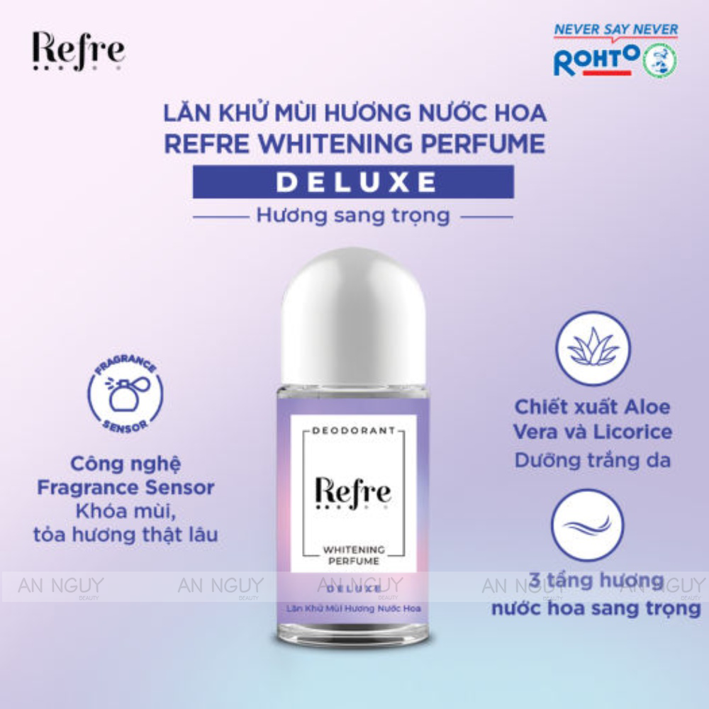 Lăn Khử Mùi Refre Deodorant Whitening Perfume 40mlLăn Khử Mùi Refre ...