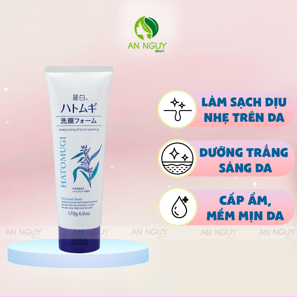 Sữa Rửa Mặt Hatomugi Cleansing Foam Chiết Xuất Ý Dĩ Làm Sáng DaSữa Rửa ...