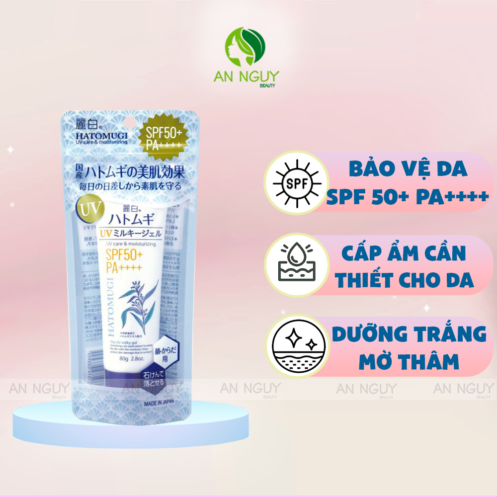 Kem Chống Nắng Hatomugi UV Care & Moisturizing SPF50+ PA++++ Bảo Vệ ...