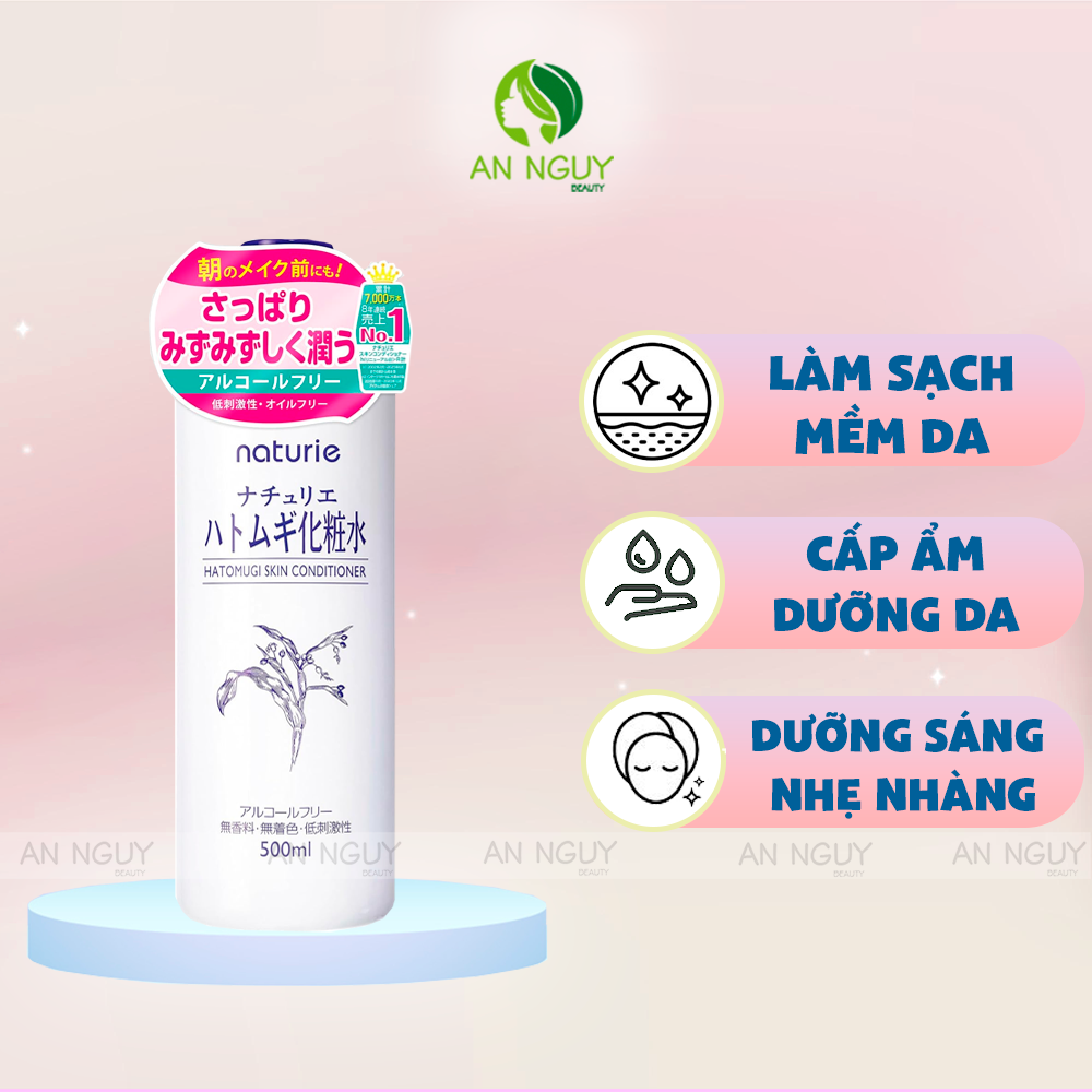 Nước Hoa Hồng Hatomugi Naturie Skin Conditioner Chiết Xuất Hạt Ý Dĩ ...