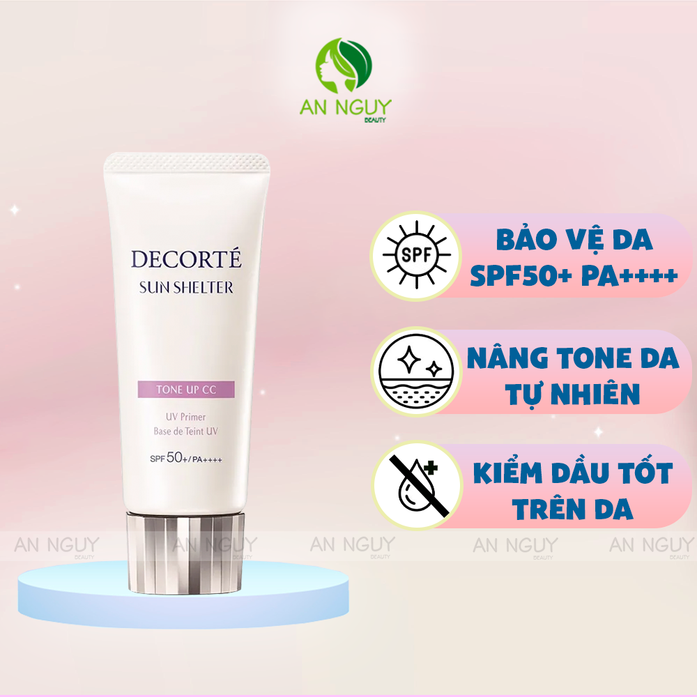 Kem Chống Nắng Decorté Sun Shelter Tone Up CC SPF50+ PA++++ 32mlKem Chống Nắng Decorté Sun ...