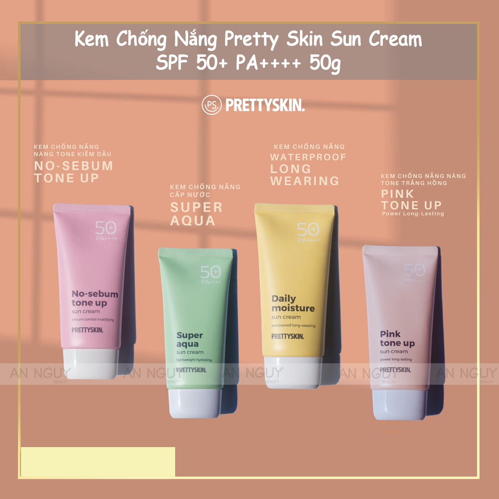 Kem Chống Nắng PrettySkin Sun Cream SPF 50+ /PA++++Bảo Vệ Da Tối ƯuKem ...