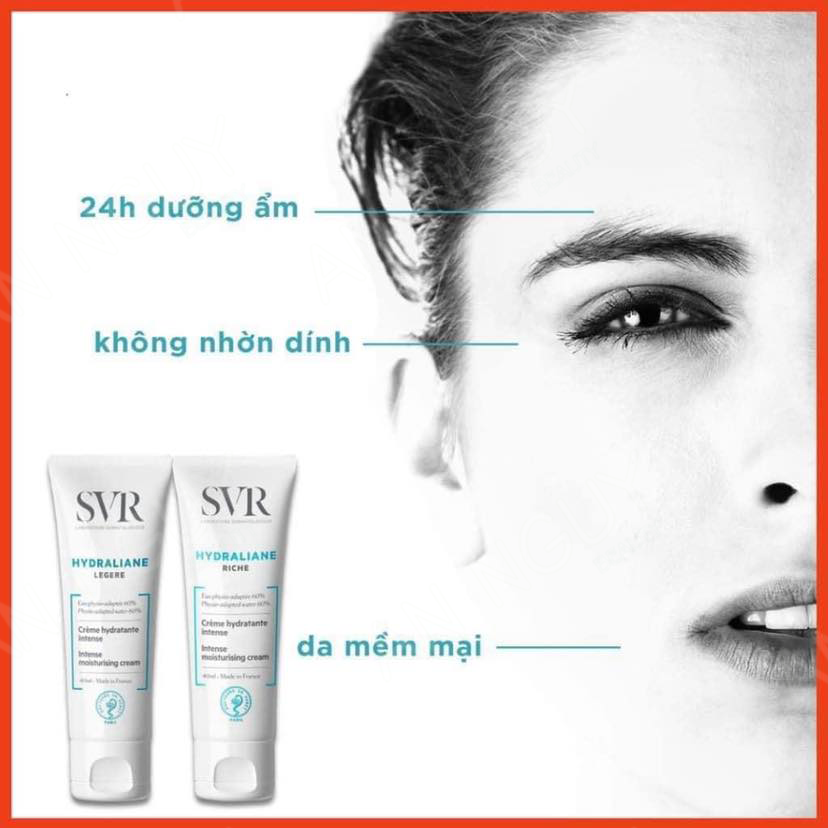 Kem Dưỡng Ẩm SVR Hydraliane Legere Dành Cho Da Thường, Hỗn Hợp 40mlKem Dưỡng Ẩm SVR Hydraliane ...