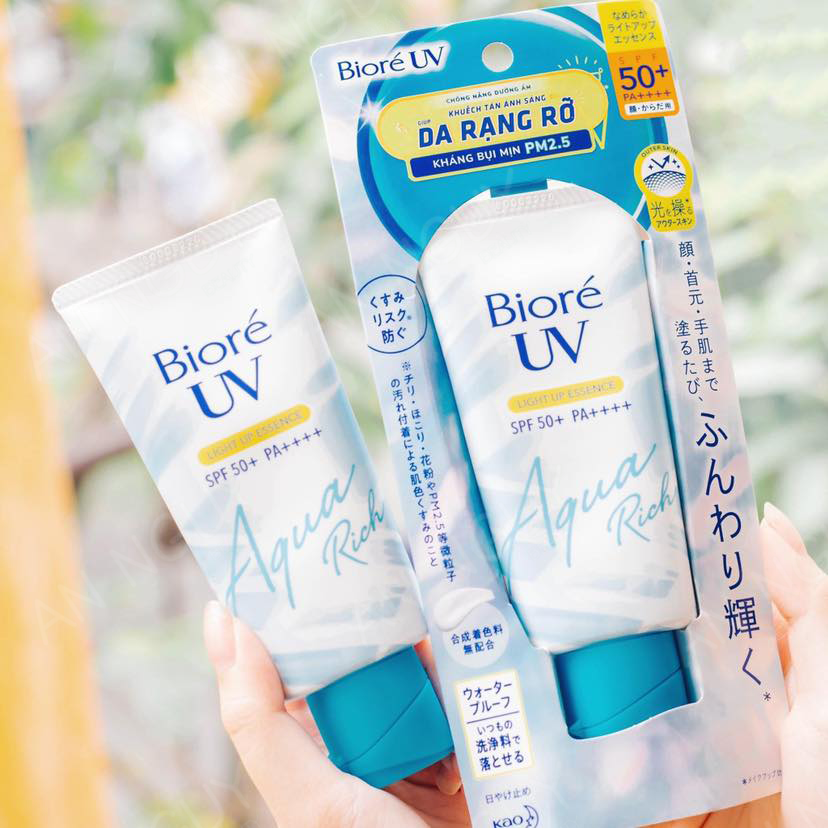 Kem Chống Nắng Bioré UV Aqua Rich Light Up Essence SPF50+ PA++++ Làm Sáng Rạng Rỡ 70grKem Chống ...