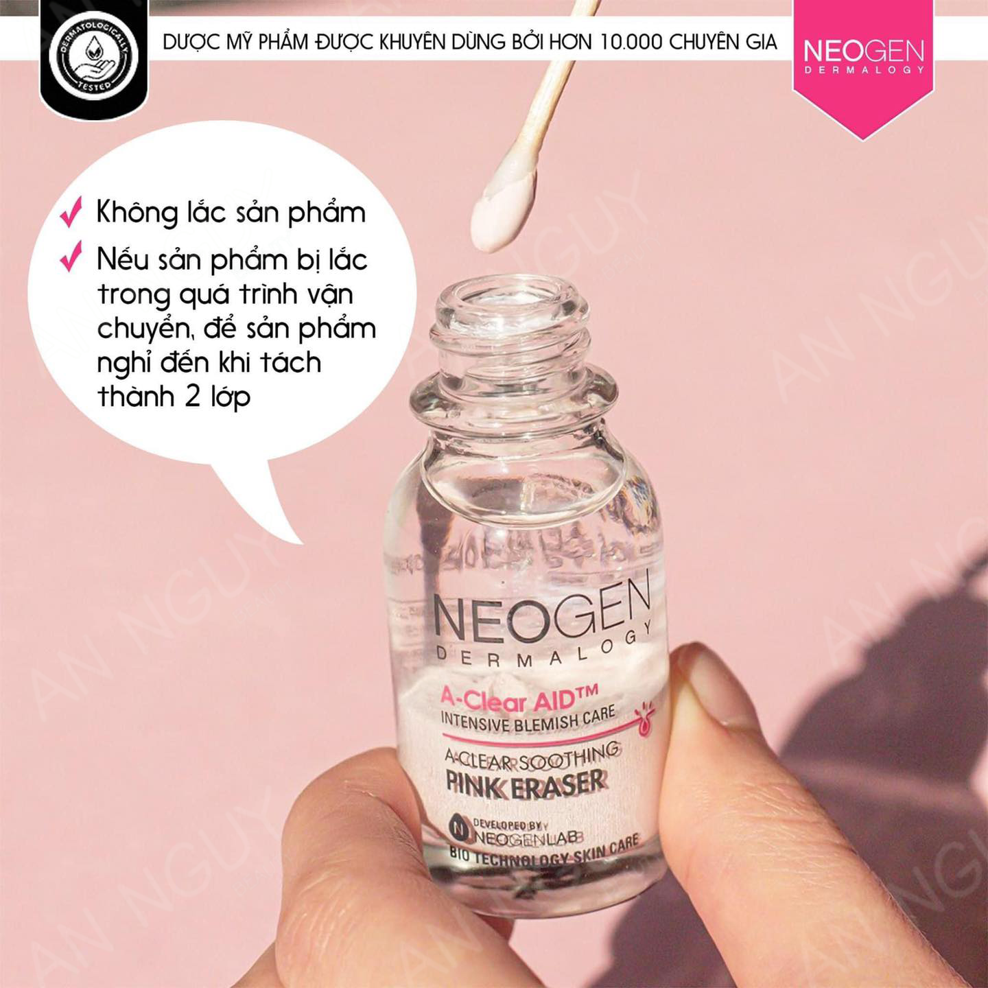 Chấm Mụn 2 Lớp Neogen A-Clear AID Soothing Pink Eraser 15mlChấm Mụn 2 Lớp Neogen Dermalogy A ...