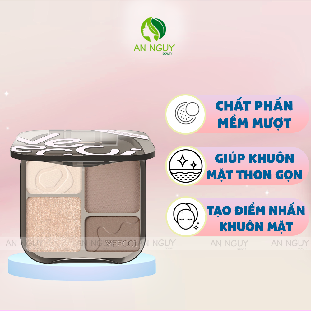 Bảng Phấn Tạo Khối, Bắt Sáng Veecci Tự Nhiên, Lâu Trôi 8gBảng Phấn Tạo ...