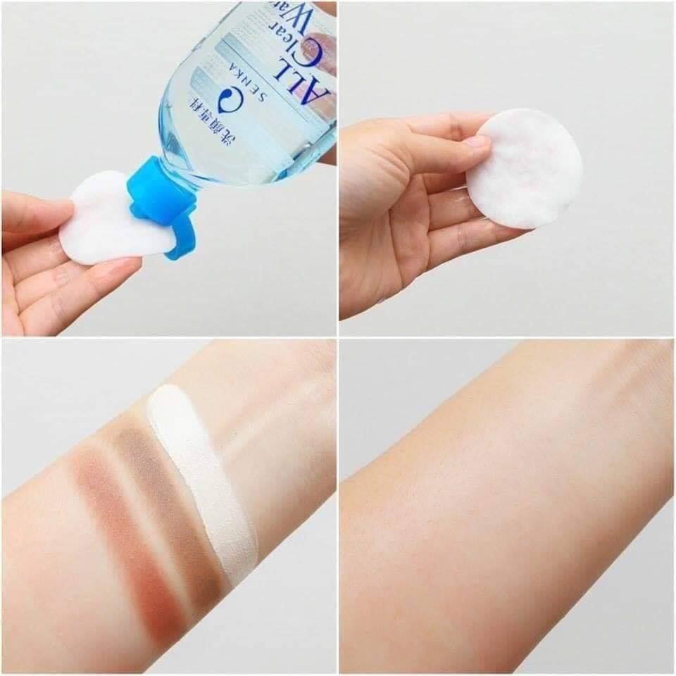 Nước Tẩy Trang Senka All Clear Water Micellar Formula Bright Cấp Ẩm, Dưỡng Sáng Da (Hồng)Nước ...