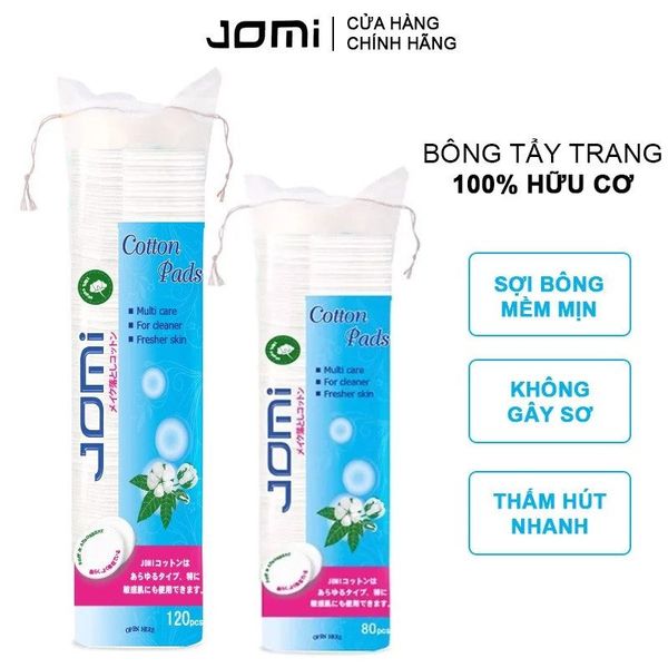 Bông Tẩy Trang Jomi Cotton PadsBông Tẩy Trang Jomi Cotton Pad 120 Miếng ...