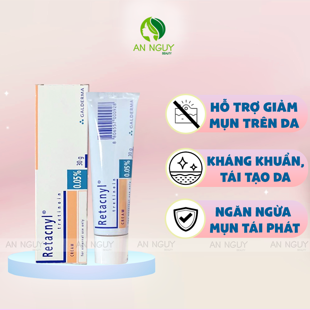 Kem Tái Tạo, Trẻ Hóa, Điều Trị Mụn Retacnyl Tretinoin Cream 30gKem Tái ...