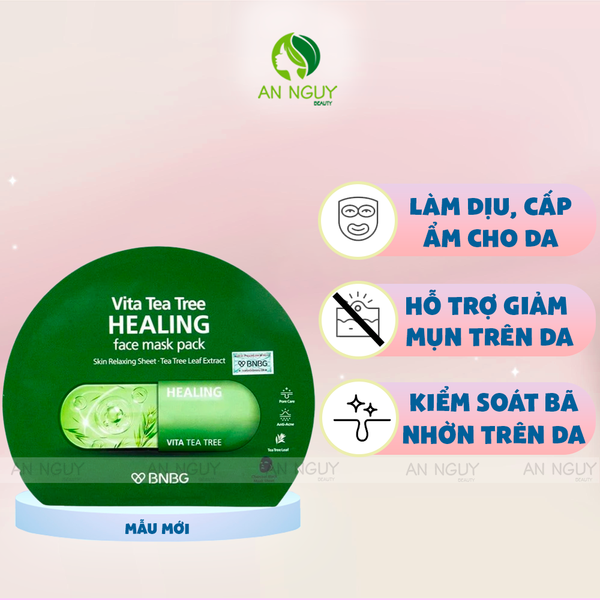 Mặt Nạ Tràm Trà BNBG Vita Teatree Healing Face Mask Pack Giảm Mụn ...