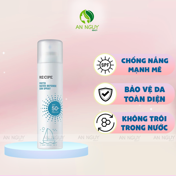 Xịt Chống Nắng RE:CIPE Phyto Water Defense Sun Spray SPF50+ PA++++ Bảo ...