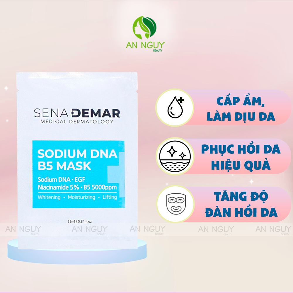 Mặt Nạ Sena Demar Sodium DNA B5 Mask Phục Hồi Da 25mlMặt Nạ Sena Dema ...