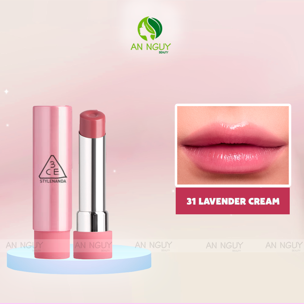 Son Bóng 3CE Glazy Lip Glow Dưỡng Ẩm 5gSon Bóng 3CE Glazy Lip Glow ...
