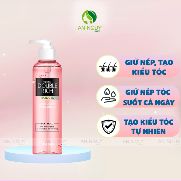 Gel Tạo Kiểu Tóc Double Rich Hair Gel 250mlGel Tạo Kiểu Tóc Double Rich ...