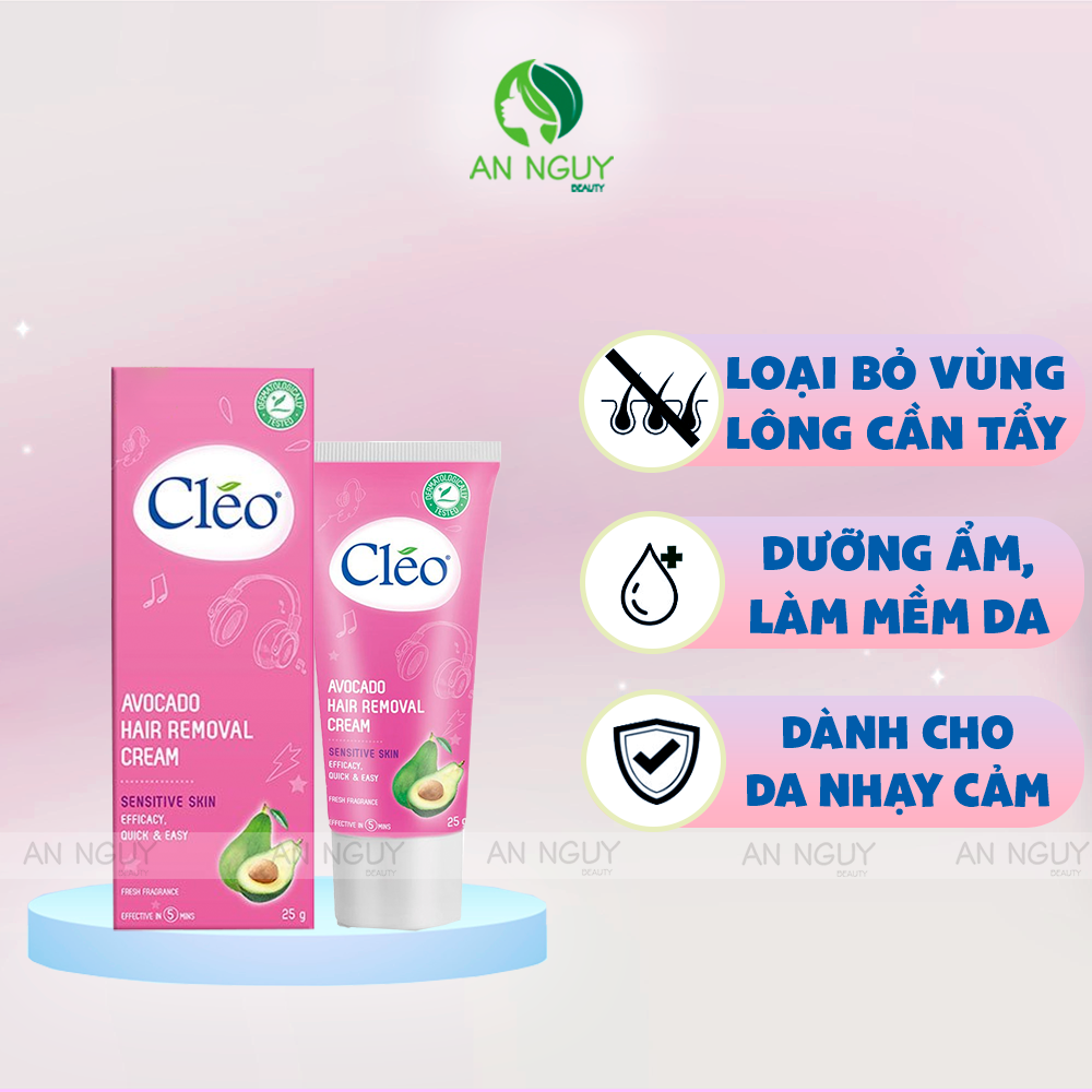 Kem Tẩy Lông Cléo Hair Removal CreamKem Tẩy Lông Cléo Avocado Hair ...
