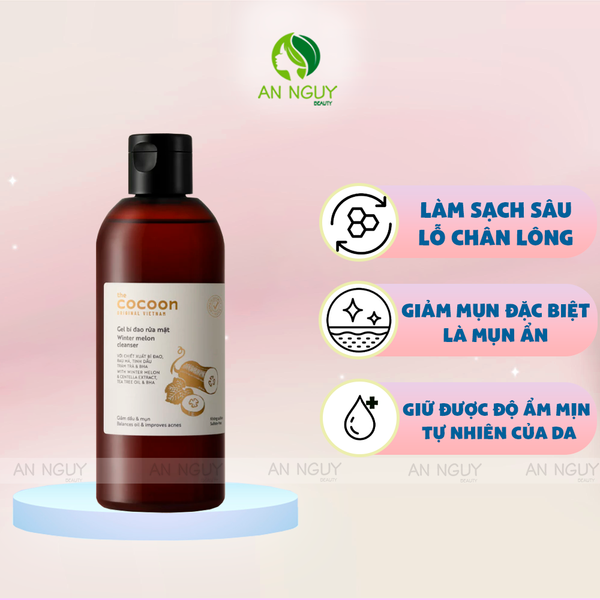 Gel Rửa Mặt Cocoon Winter Melon Cleanser Chiết Xuất Bí Đao Kiểm Soát ...