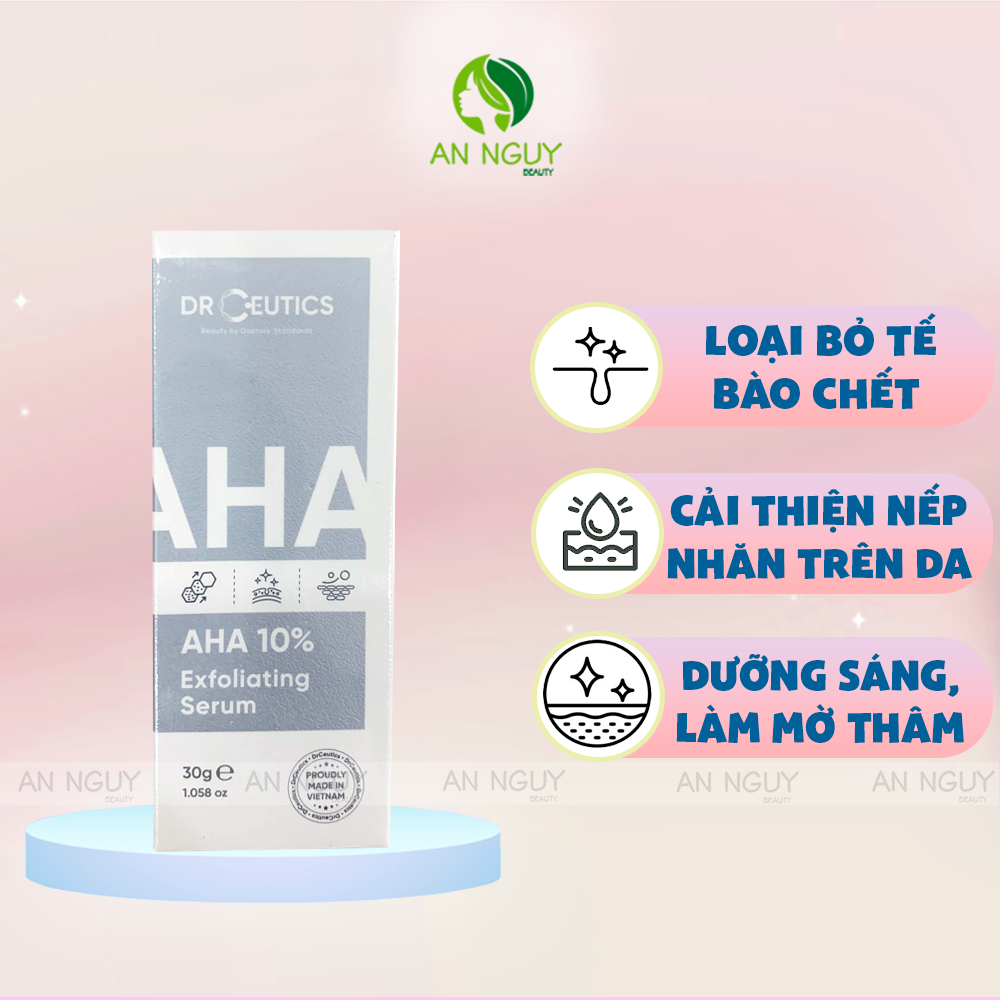 Tinh Chất DrCeutics AHA 10% Exfoliating Serum Làm Sạch Tế Bào Chết, Sáng Da 30gTinh Chất ...