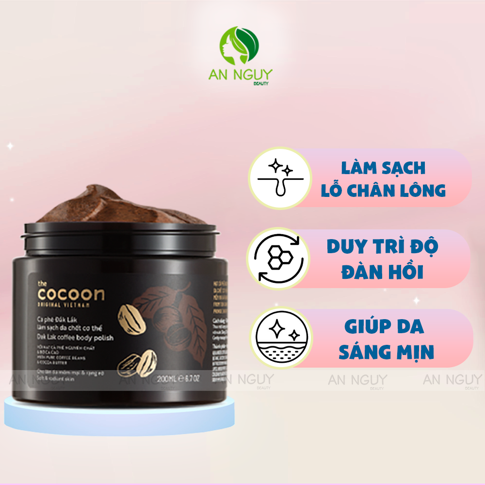 Tẩy Tế Bào Chết Body Cocoon Dak Lak Coffee Body Polish Cà Phê Đắk Lắk ...