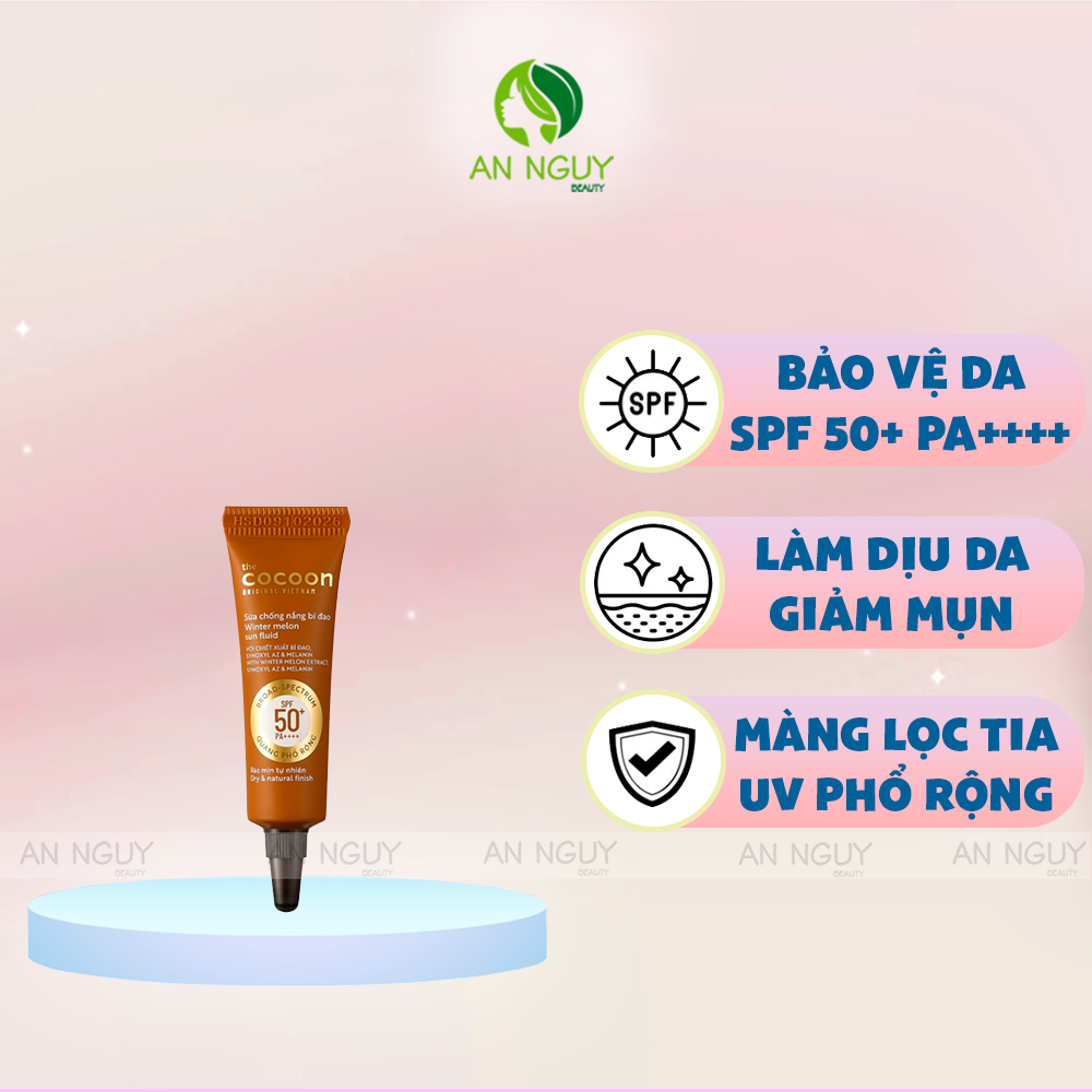 Sữa Chống Nắng Bí Đao Cocoon Winter Melon Sun Fluid Bảo Vệ Da Toàn ...