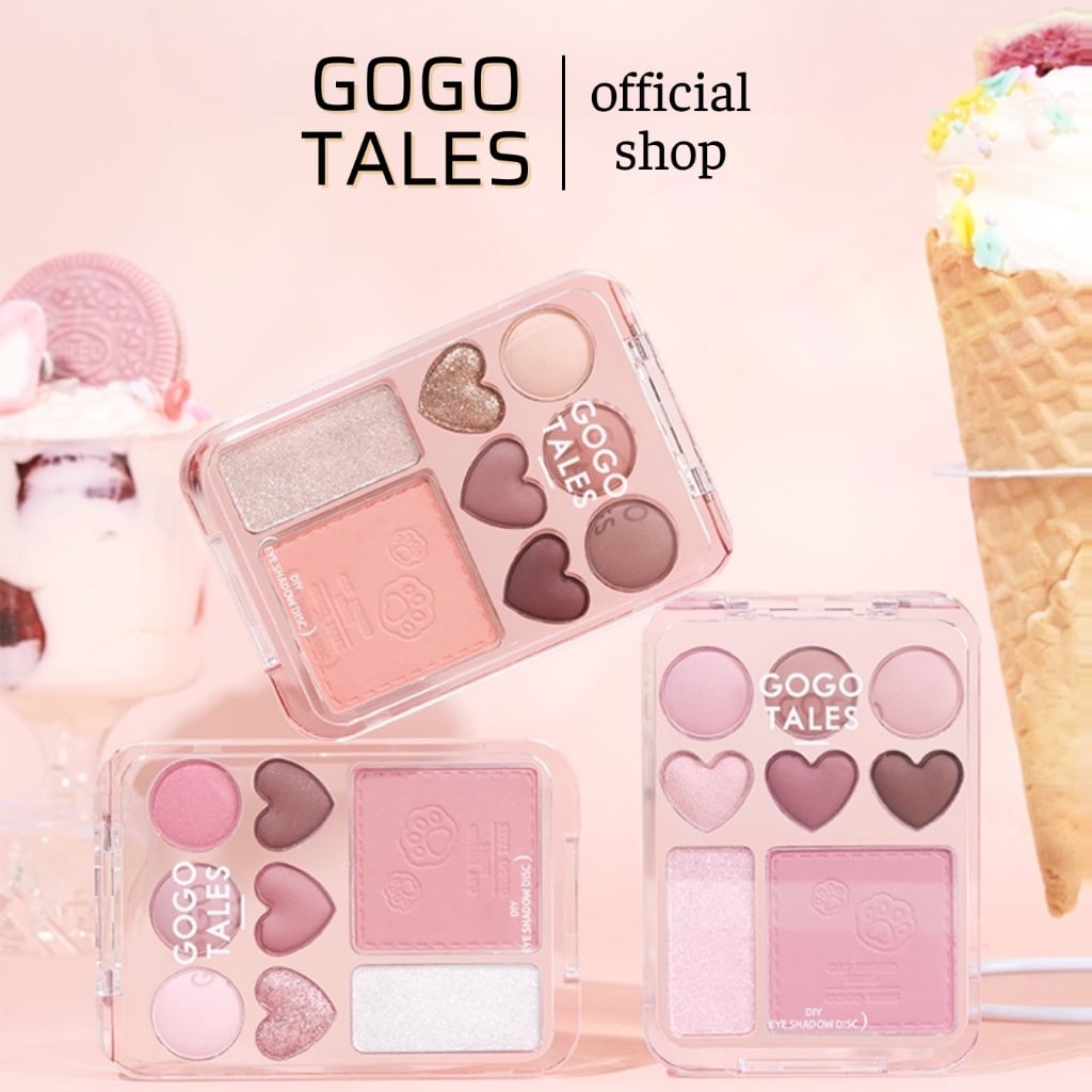 Bảng Phấn Mắt Và Má 8 Ô Gogo Tales Stick Sweet Heart Powder Blusher ...