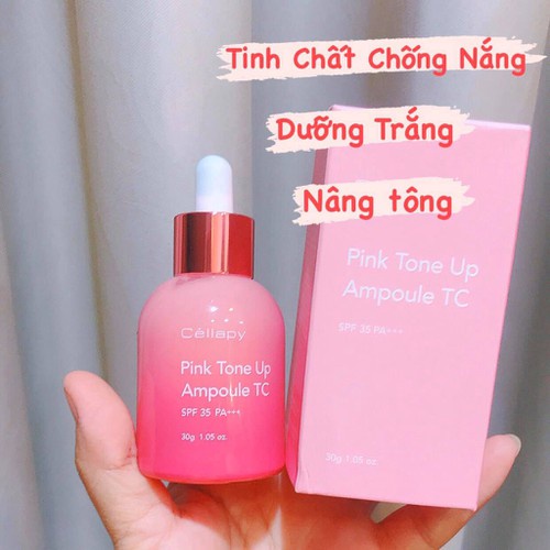 Serum Cellapy Pink Tone Up Ampoule TC SPF 35 PA+++ Dưỡng Trắng, Căng ...