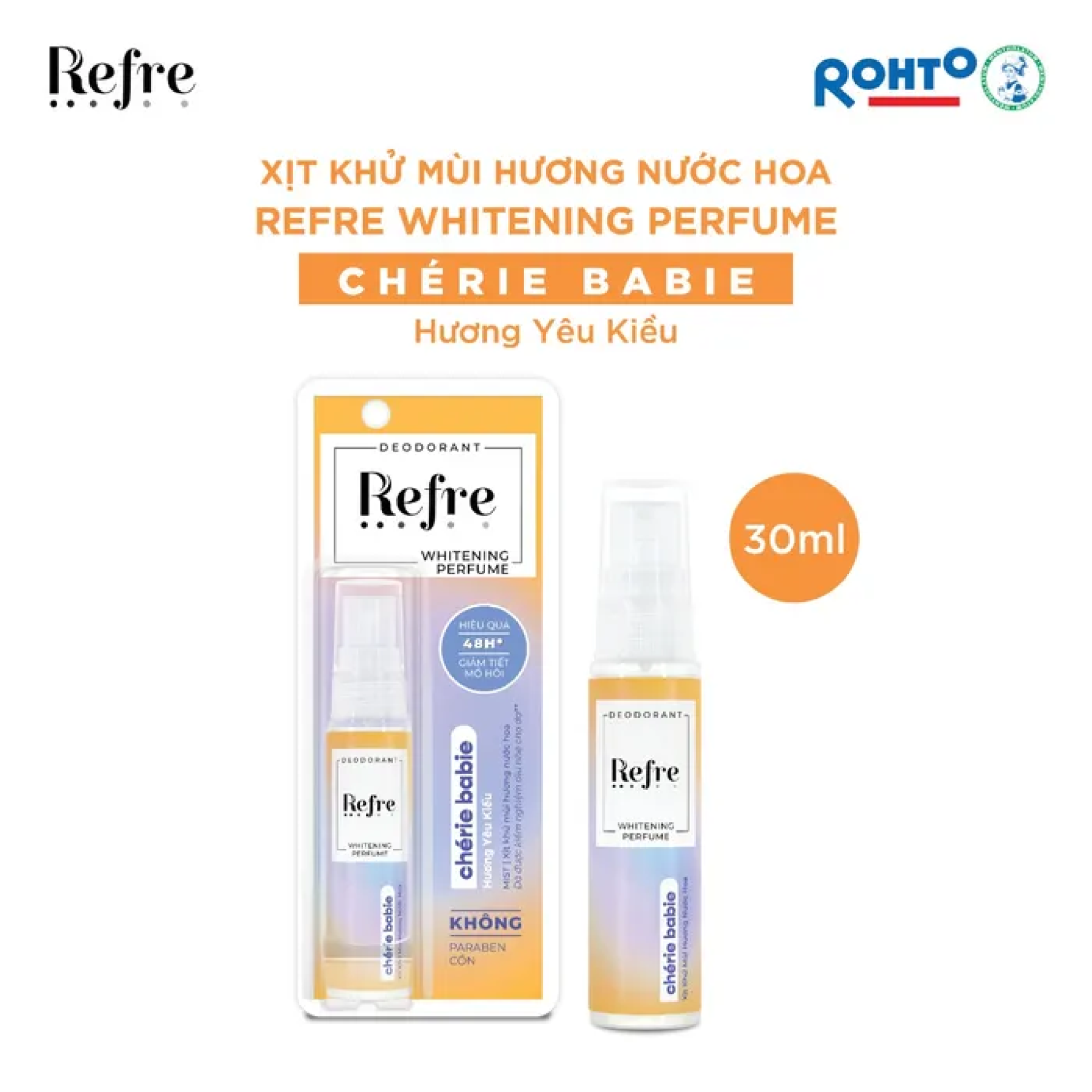 Xịt Khử Mùi Refre Deodorant Whitening Perfume Mist Hương Nước Hoa ...