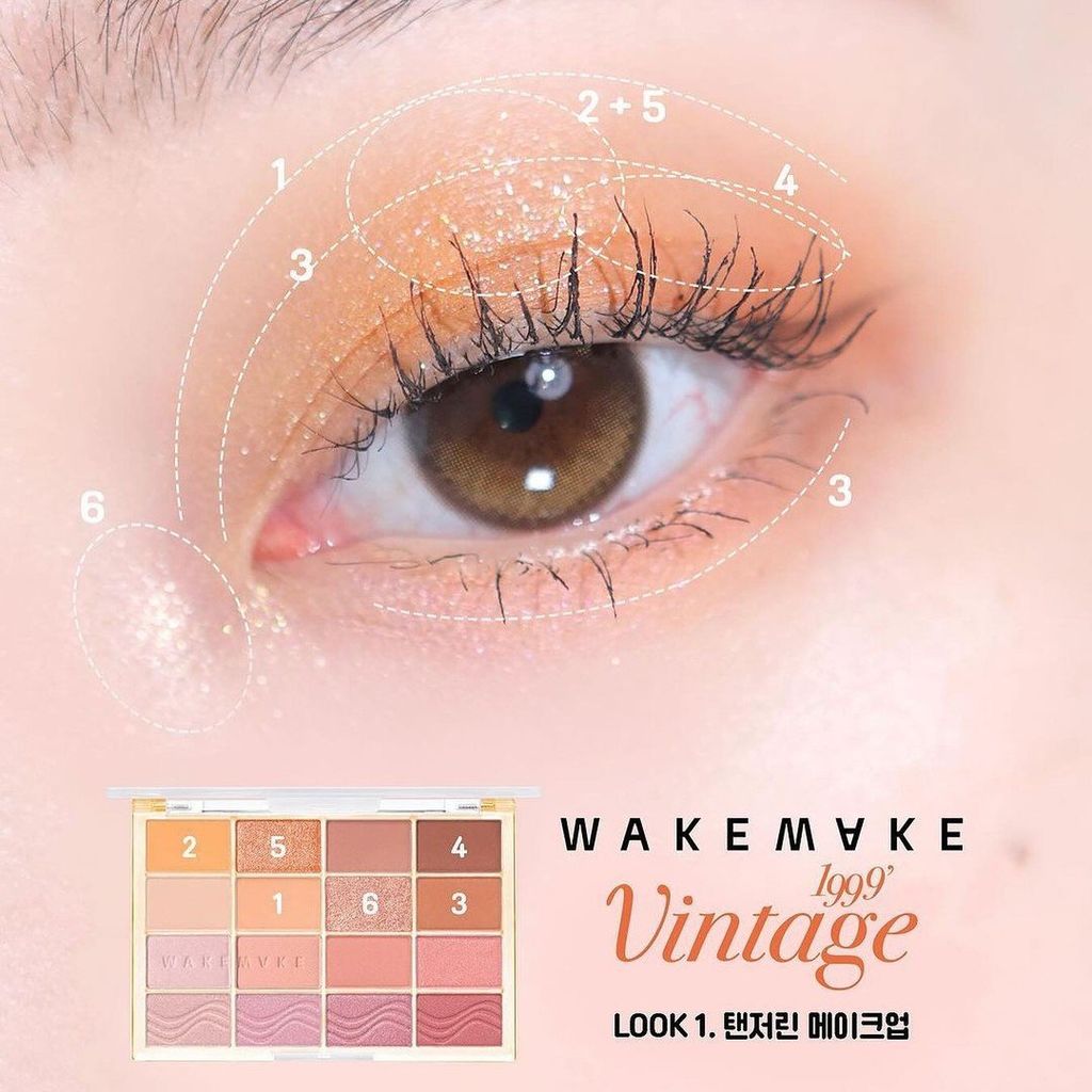 Bảng Phấn Mắt 16 Ô Wakemake Soft Blurring Eye Palette 14gBảng Mắt 16 Ô Wakemake Soft Blurring ...