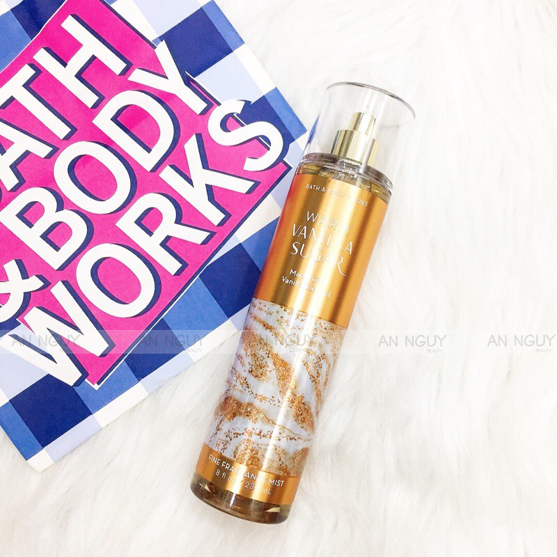 Xịt Thơm Bath And Body Works Warm Vanilla Sugar Fine Fragrance Mist Hương