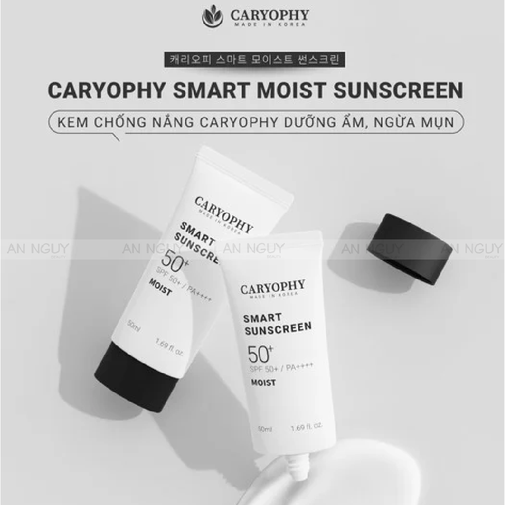 Kem Chống Nắng Caryophy Smart Sunscreen SPF50+ PA++++ Moist Dưỡng Ẩm Da ...