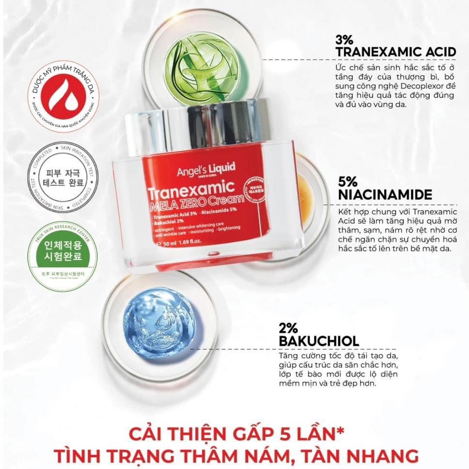 Kem Dưỡng Angel's Liquid Tranexamic Mela Zero Cream Giảm Thâm Nám ...