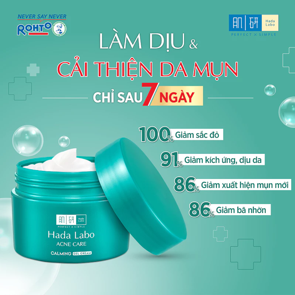 Kem Dưỡng Hada Labo Acne Care Calming Gel Cream Cải Thiện Da Mụn 50gKem Dưỡng Hada Labo Acne ...
