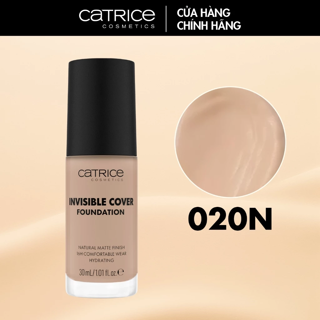 Kem Nền Catrice Invisible Cover Foundation Mịn Lì, Mỏng Nhẹ 30mlKem Nền ...