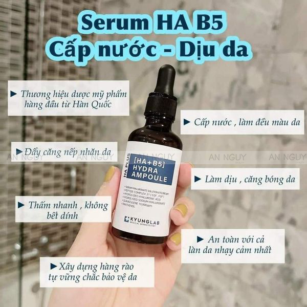Tinh Chất Kyung Lab Ha Plus [ HA + B5 ] Hydra Ampoule Giúp Căng Bóng Da 50mlTinh Chất Kyung Lab ...