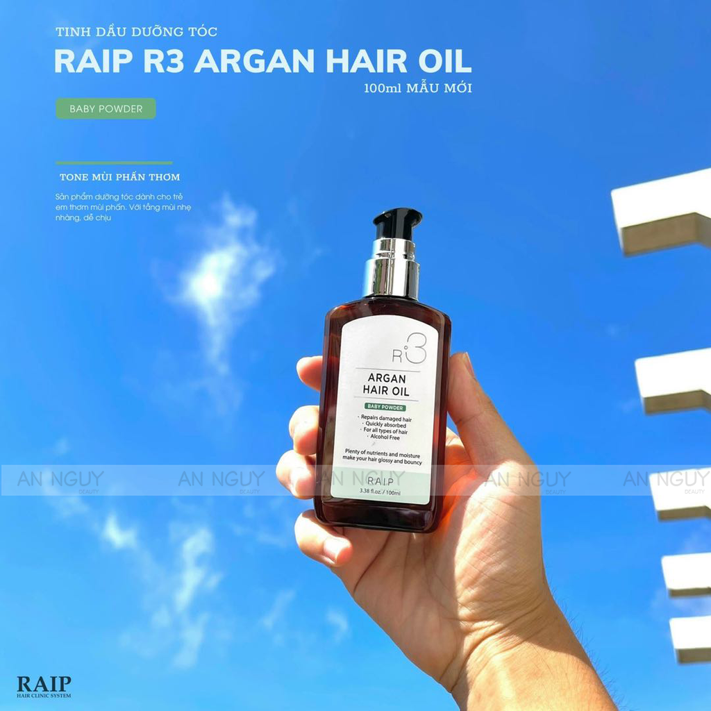Dầu Dưỡng Tóc Raip R3 Argan Hair Oil Giảm Hư Tổn, Giúp Tóc Suôn Mượt ...
