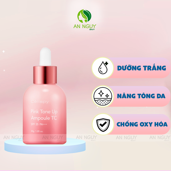 Serum Cellapy Pink Tone Up Ampoule TC SPF 35 PA+++ Dưỡng Trắng, Căng ...