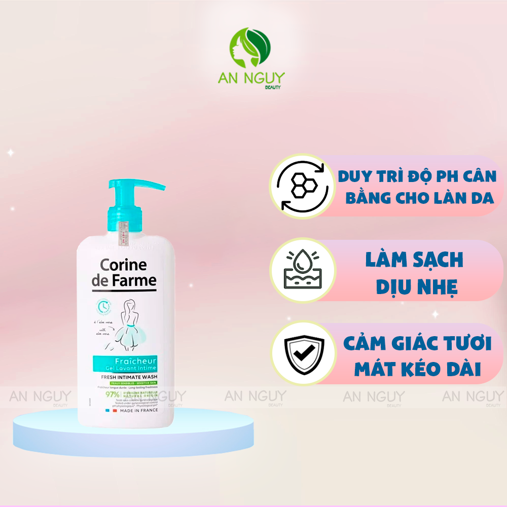 Dung Dịch Vệ Sinh Corine de Farme Intimate Gel 250mlDung Dịch Vệ Sinh Corine de Farme Intimate ...