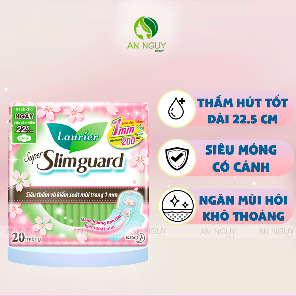 Băng Vệ Sinh Laurier Super Slimguard Hương Anh ĐàoBăng Vệ Sinh Laurier ...