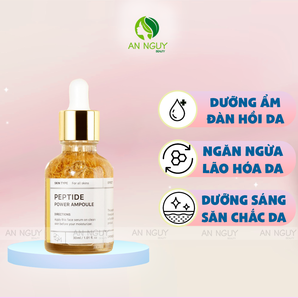Tinh Chất Vàng 24k BOM Peptide Power Ampoule Làm Sáng Và Săn Chắc Da ...