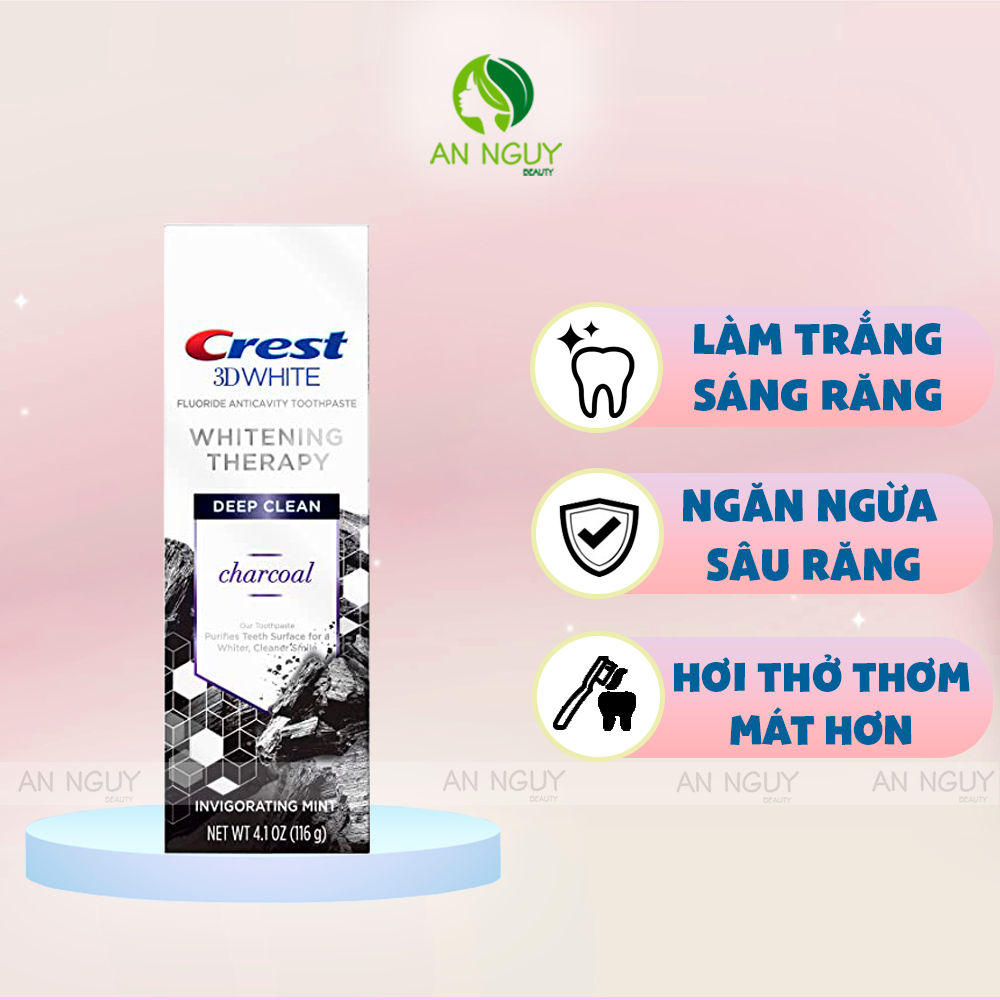 Kem Đánh Răng Crest 3D White Deep Clean Charcoal Than Hoạt Tính ...