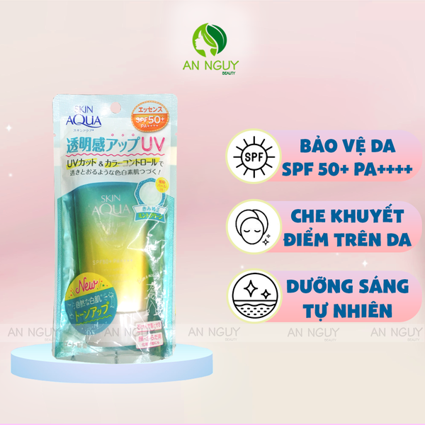Kem Chống Nắng Skin Aqua Tone Up UV Essence Mint Green 50grKem Chống ...