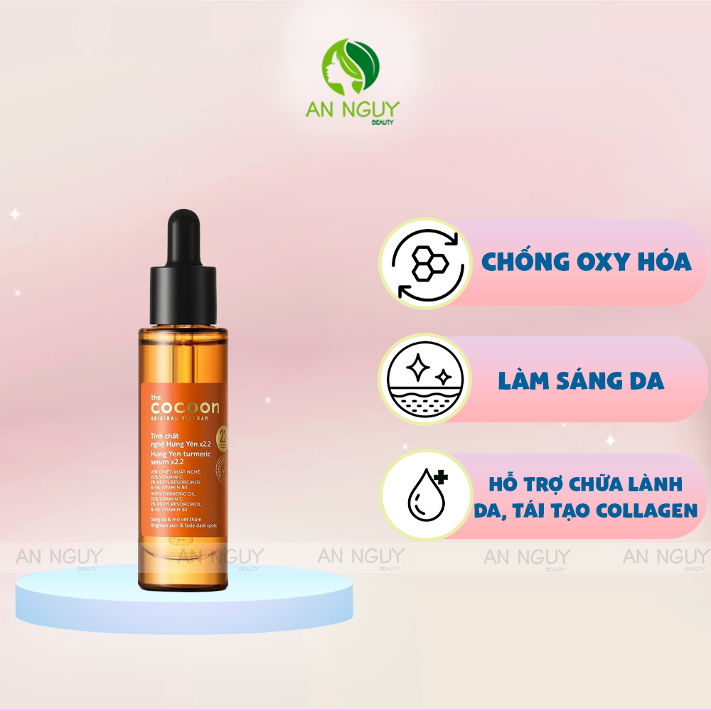 Tinh Chất Nghệ Hưng Yên Cocoon Turmeric Serum x2.2 Vitamin Dưỡng Sáng ...