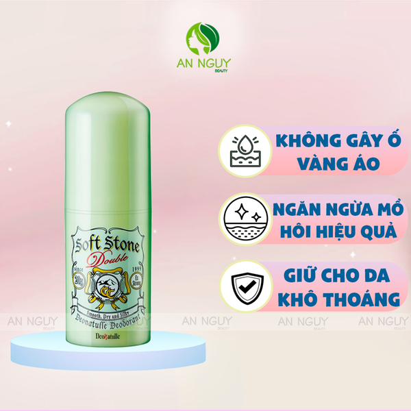 Lăn Khử Mùi Đá Khoáng Dạng Sáp Deonatulle Soft Stone W Double 20gLăn ...