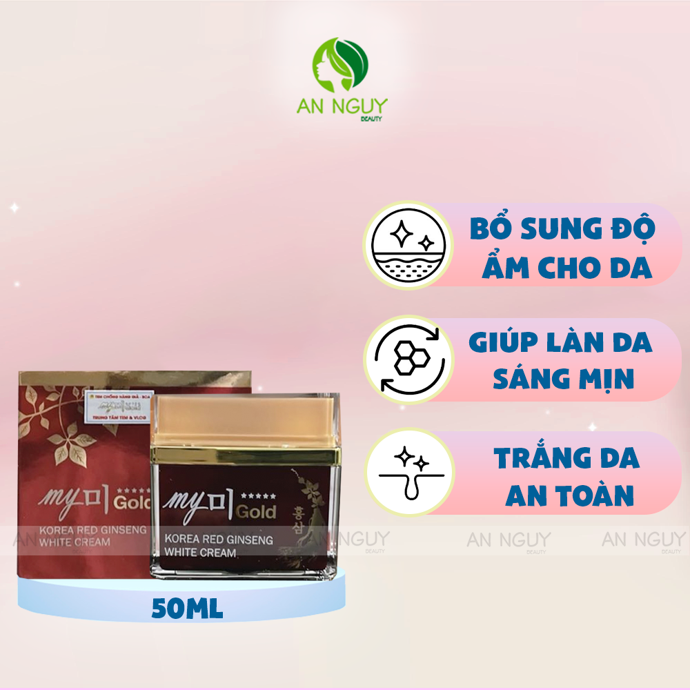 Kem Sâm My Gold Korea Red Ginseng White Cream Dưỡng Ẩm Và Trắng Da ...