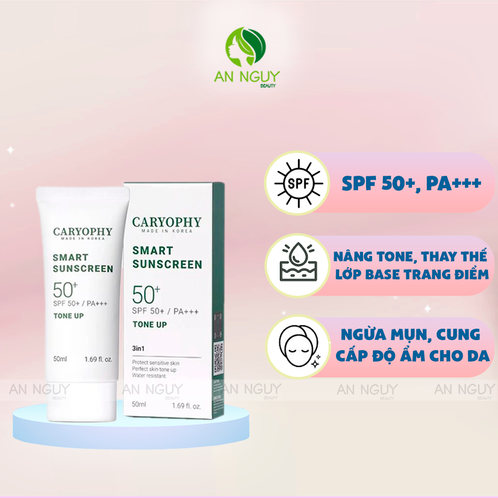 Kem Chống Nắng Caryophy Smart Tone-Up Sunscreen Ngăn Ngừa Mụn 50mlKem ...