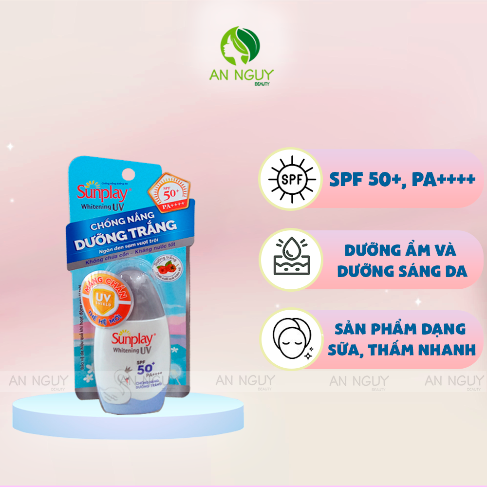 Sữa Chống Nắng Sunplay Whitening UV SPF50+ PA++++ Dưỡng Da Sáng Đẹp 30grSữa Chống Nắng Sunplay ...