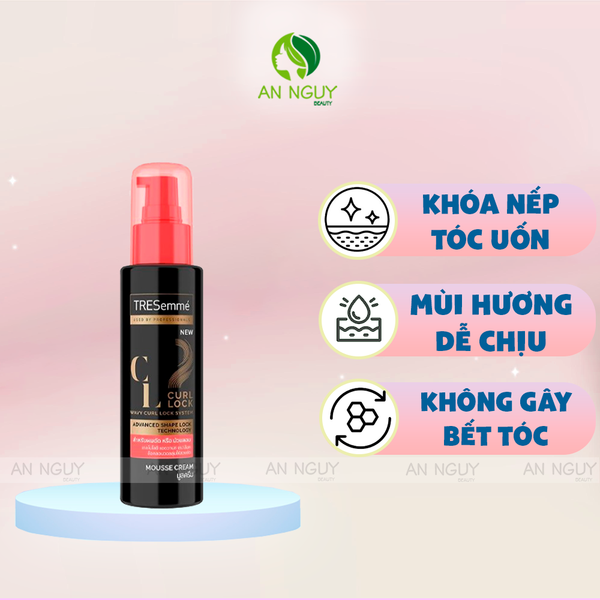Kem Mousse TREsemme Wavy Curl Lock Mousse Cream Tạo Kiểu Tóc, Giúp Khoá ...