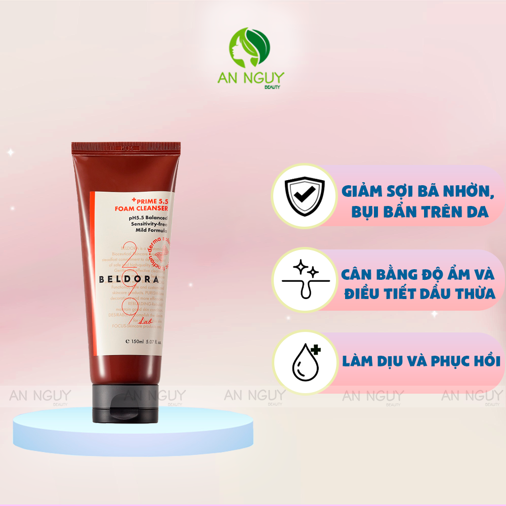 Sữa Rửa Mặt Beldora PH 5.5 Foam Cleanser Dành Cho Da Nhạy Cảm 150mlSữa Rửa Mặt Beldora PH 5.5 ...