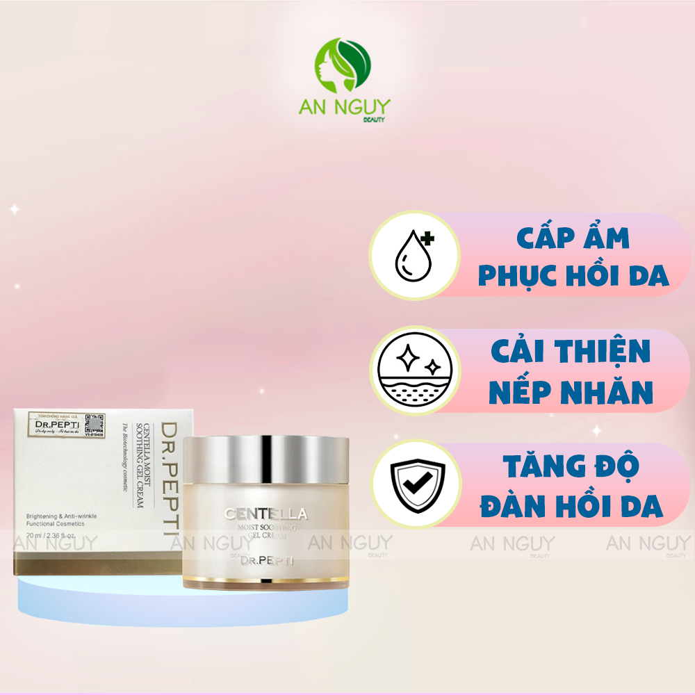 Kem Dưỡng Dr.Pepti Centella Moist Soothing Gel Cream Rau Má Cấp Ẩm Làm ...