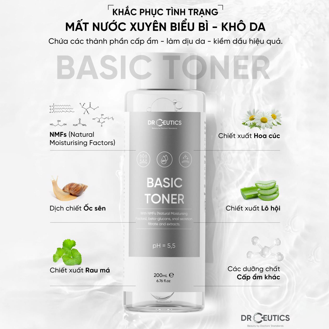 Nước Cân Bằng Da DrCeutics TonerNước Cân Bằng Da Dr.Ceutics Toner 200ml – annguy.beauty
